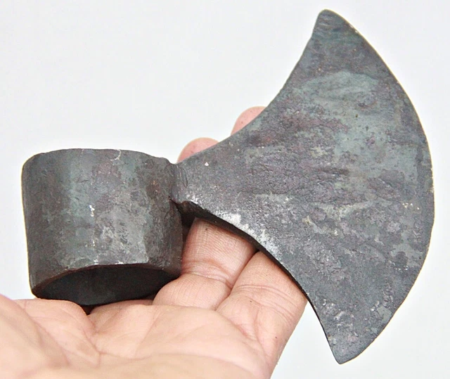 ANCIEN OUTIL DE coupe de tête en fer rustique indien vintage forgé à la ...
