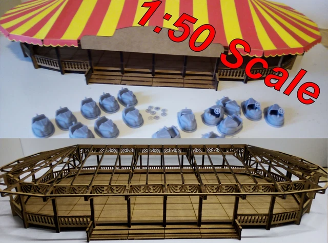 1:50 SCALE SHOWMAN'S 16 supercar 1950s-60s traditional dodgems kit £67. ...