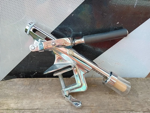 TABLE BAR MOUNTED Lever Chrome Corkscrew Wine Bottle Opener £24.99 ...