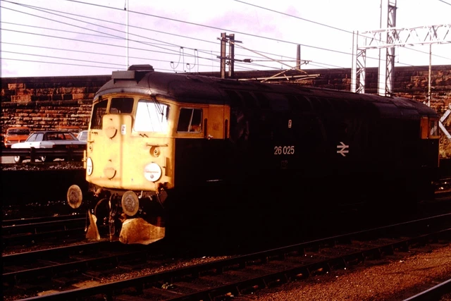 1980S BRITISH RAIL BR Diesel Loco 26025 Crewe Carlisle Railway Slide ...