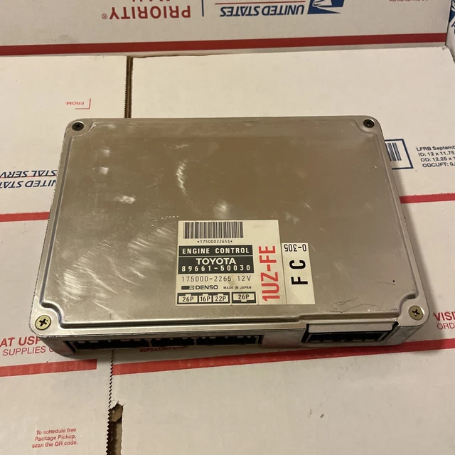 1990 90 LEXUS LS 400 Engine Control Module Unit 89661-50030 1UZ-FE ...