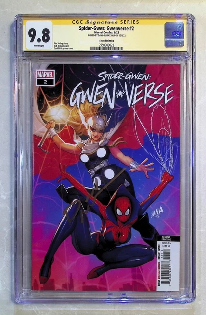 SPIDER-GWEN GWENVERSE #2 (2022 Marvel) Signed David Nakayama 2nd Print ...
