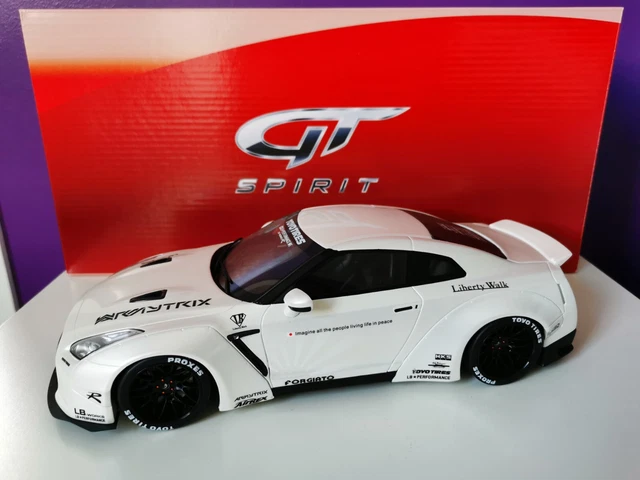 NISSAN SKYLINE R35 GTR GT-R LWB Liberty Walk Body Kit Blanche GT Spirit ...
