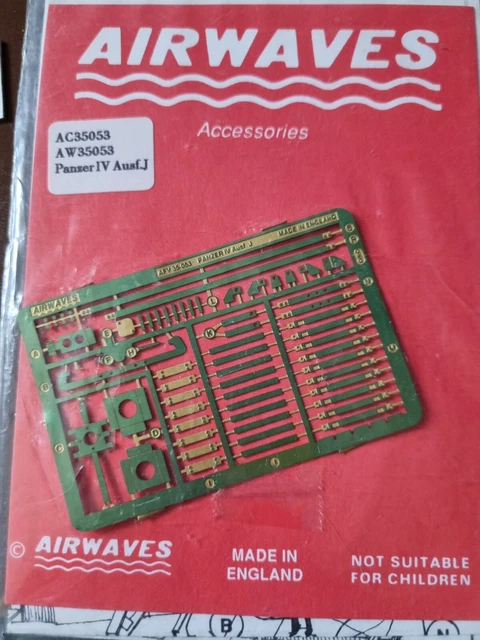 1/35 AIRWAVES PANZER IV Ausf J, PE Detail Set £12.16 - PicClick UK