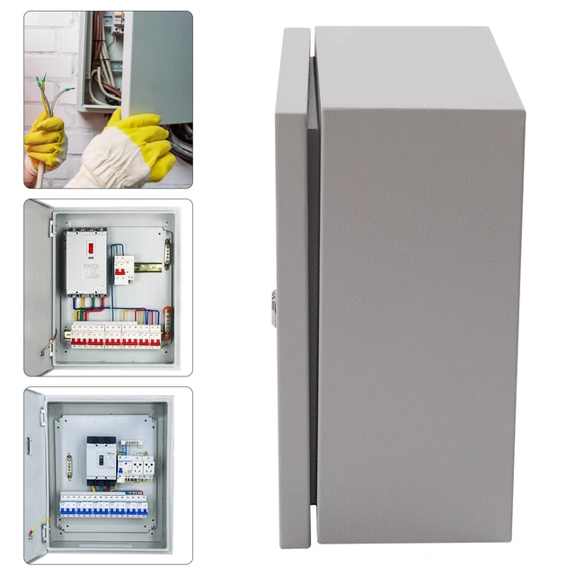 STEEL ELECTRICAL ENCLOSURE Box Wall-mounted Switchboard IP44 Waterproof ...