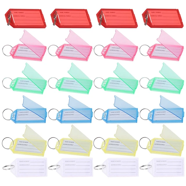 60 PCS COLORFUL Key Identifiers Name Tag Labels Tags for Luggage $31.44 ...