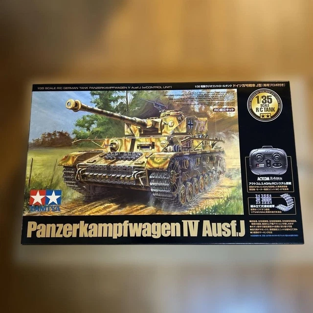 TAMIYA 1/35 ELECTRIC Radio Control Tank German Panzer IV J Type with ...
