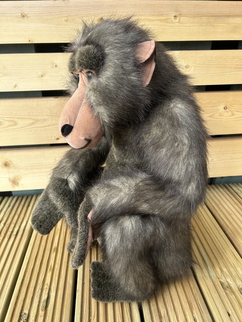 LARGE REALISTIC BABOON Monkey Stuffed Teddy Zoo Safari Bedroom Themed ...