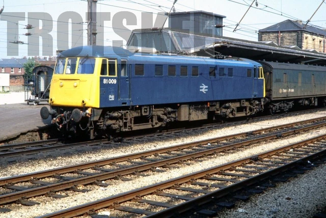 35MM SLIDE BR British Railways Electric Loco 81009 Class 81 Preston ...