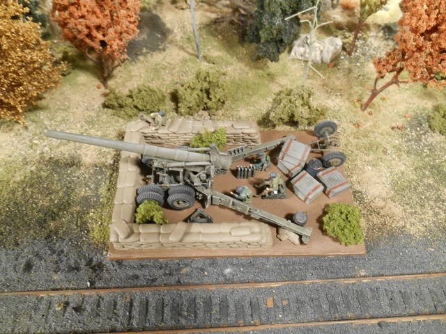 HO ROCO MINITANKS 3rd US Army Artillery Battery with Soldiers Hand ...