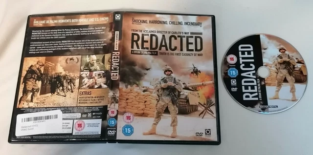 DVD - REDACTED A Brian DePalma War Film Cert 15 DVD PAL UK Region 2 EUR ...