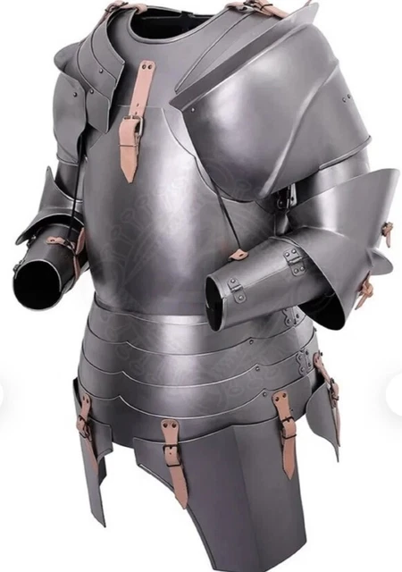 MEDIEVAL KNIGHT ARMOUR Suit Roman Gothic Half Body Armor LARP Warrior ...