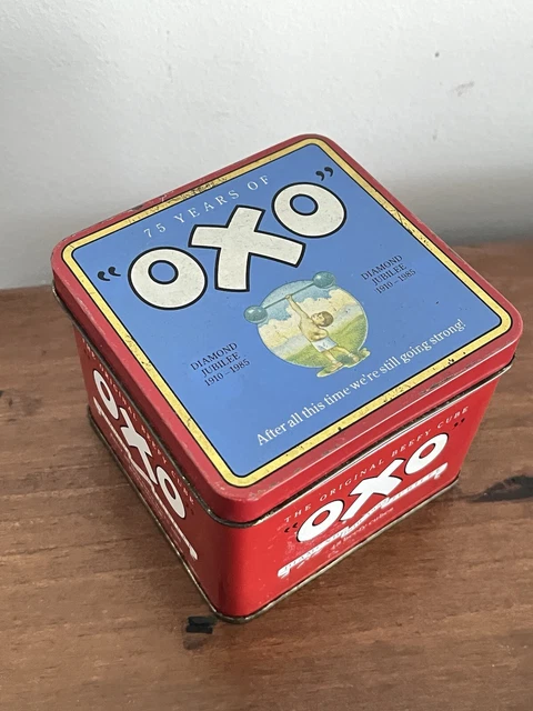 OXO DIAMOND JUBILEE 75th Year Anniversary Collectible Tin 1910-1985 $28 ...