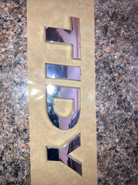 VW VOLKSWAGEN T5 CAR/VAN ‘TIDY’ Badge Made From Genuine Vw Letters £2. ...