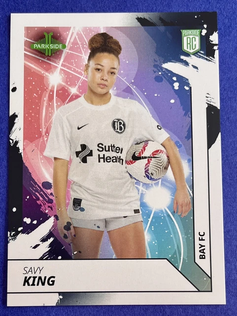 SAVY KING 2024 Parkside NWSL Volume 1 JUMBO BOX TOPPER recrue BAY FC ...