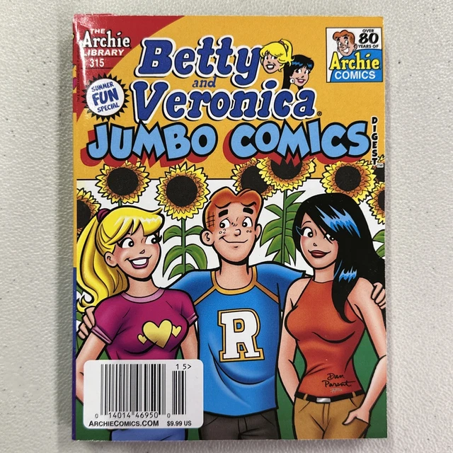 BETTY AND VERONICA JUMBO COMICS DIGEST Archie Issue 315 Summer Fun ...
