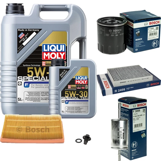 BOSCH INSPECTION SET 6L Liqui Moly Special Tec F 5W-30 pour Ford Focus C-Max EUR 145,57 ...