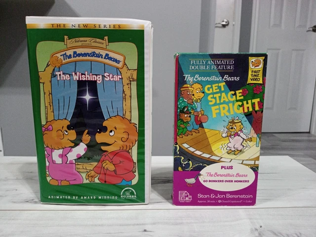 LOT OF 2 Berenstain Bears VHS Tapes (Get Stage Fright - Wishing Star ...