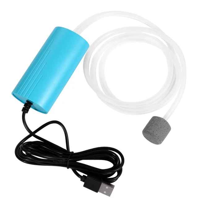 PORTABLE MINI USB Aquarium Fish Tank Air Pump Mute Compressor $22.61 ...