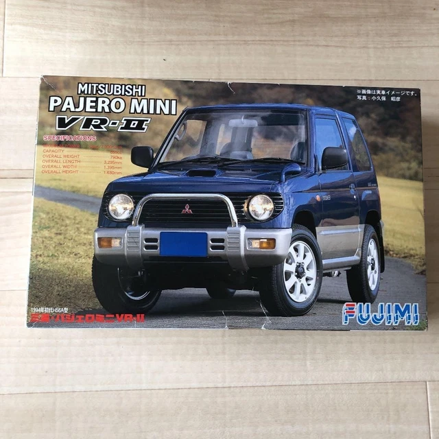 MITSUBISHI PAJERO MINI VR II 124 Plastik Modellbausatz unbenutzt 1994 ...