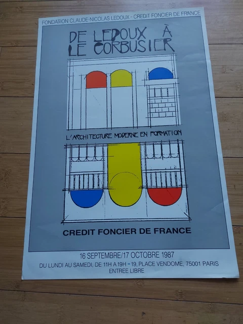 AFFICHE , De Ledoux A Le Corbusier 1987 EUR 40,00 - PicClick FR