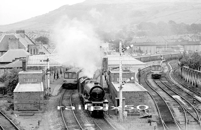 ORIGINAL RAILWAY NEGATIVE Princess Royal class steam loco. Skipton ...