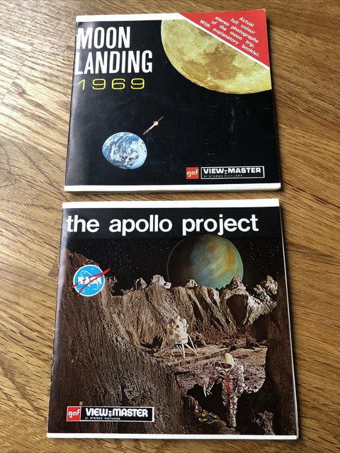 MOON LANDING 1969 Viewmaster Reels Set B663 Nasa Apollo Project B658 ...