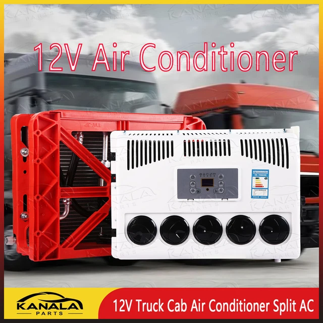 12000 BTU 12V Truck Cab Air Conditioner Split AC Fits Semi Trucks Bus ...