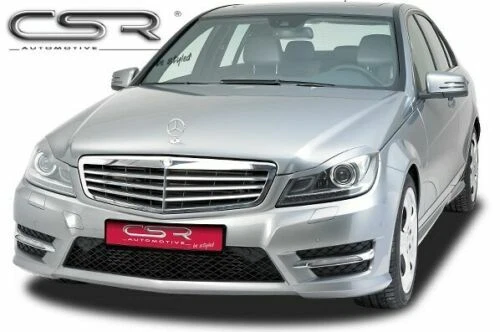 MERCEDES W204 C Class Headlight Brows Eyebrows Eyelids Masks 2011+ £68. ...