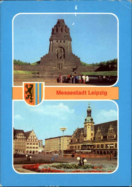 DDR POSTKARTE LEIPZIG Sachsen 1984 Markt und Altes Rathaus ...