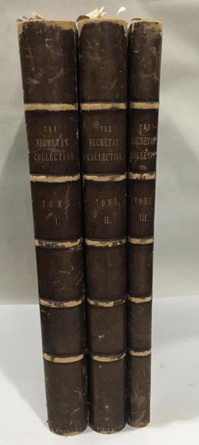 1889 CATALOGUE OBJETS D'Art 3 Volumes. Collection de M. E. Secretan ...