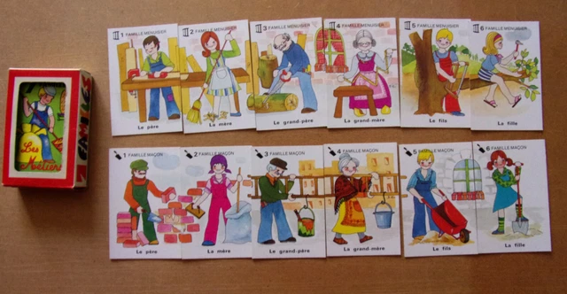 JEU DES 7 Familles - Les Metiers - Comme Neuf - EUR 6,00 - PicClick FR