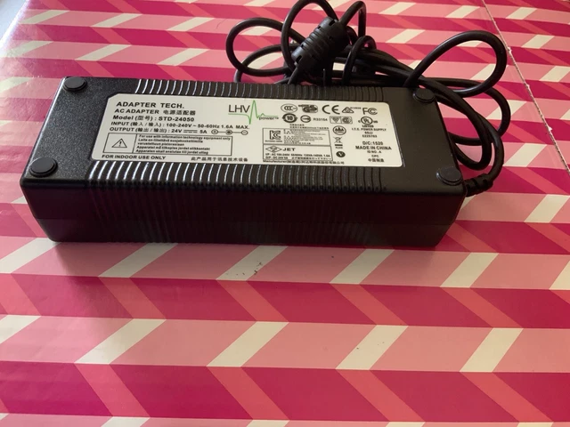 ORIGINAL ADAPTER TECH Ac Adapter Model-STD-24050 Output-24V-5A £17.58 ...