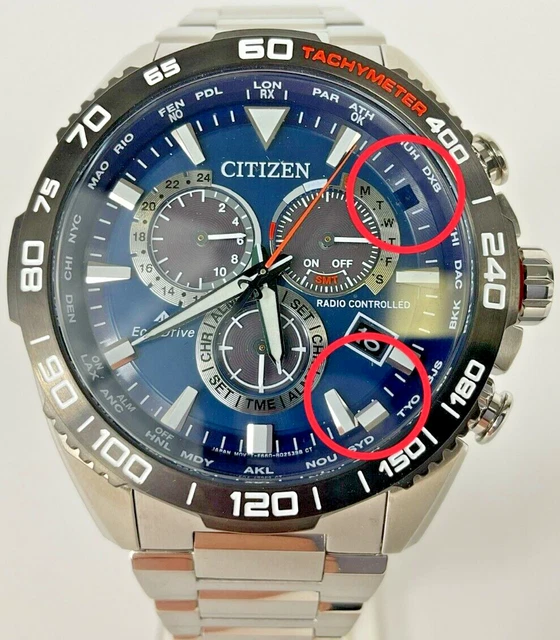 OROLOGIO DA UOMO Citizen Eco-Drive Promaster Land Atomic Inox CB5034 ...
