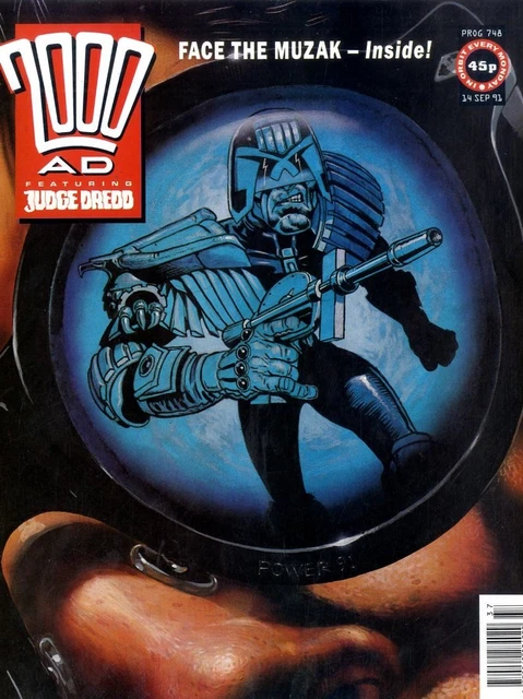 2000 AD FEATURING Judge Dredd Comic - Prog 748 - 14/9/1991 £6.99 ...