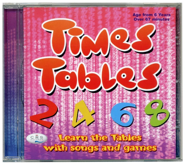 TIMES TABLES CD for kids Tables Songs, music & games. Incl. booklet ...
