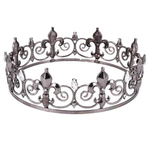 GOTHIC FULL Crown - Metal Crowns and Tiaras for Men & Boys, Goth ...