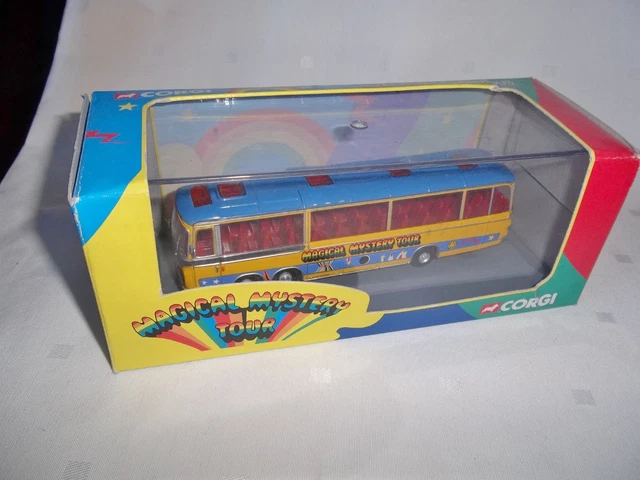 THE BEATLES DIECAST CORGI MODEL MAGICAL MYSTERY TOUR COACH - BUS MODEL ...