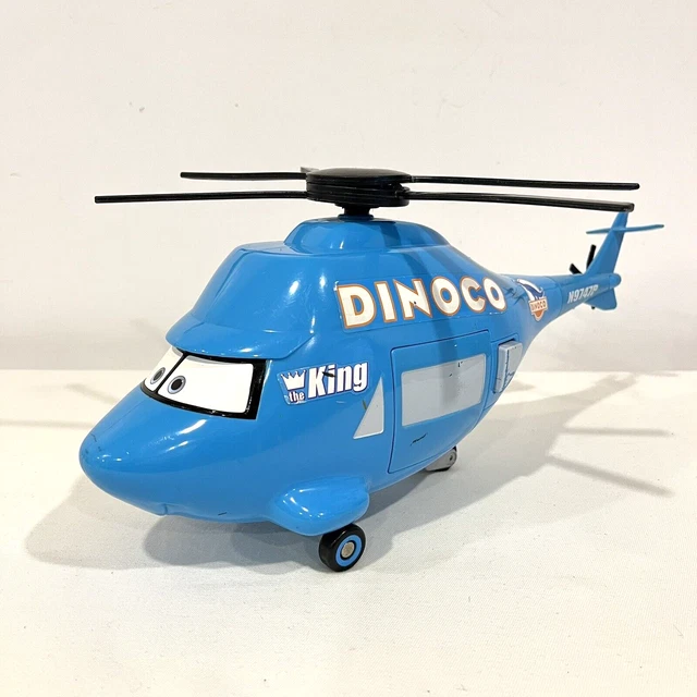 DISNEY PIXAR CARS Dinoco Talking Helicopter King 14" Supercharged ...