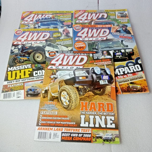 5 X 4WD Action Magazines Travel Australia Guides Destinations Mixed Lot ...