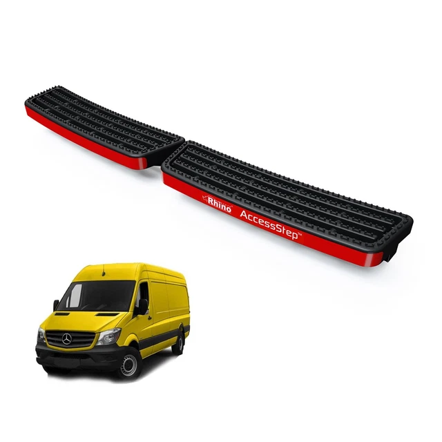 RHINO BLACK TWIN SafeStep Van Rear Step for Mercedes Sprinter (06-18 ...