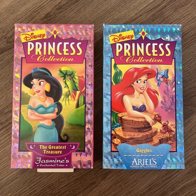 DISNEY PRINCESS COLLECTION VHS Set: Jasmine Greatest Treasure & Ariel ...