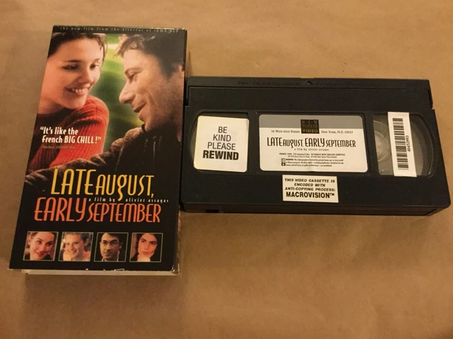 LATE AUGUST EARLY September 1998 Rare VHS Tape, Mathieu Amalric French ...