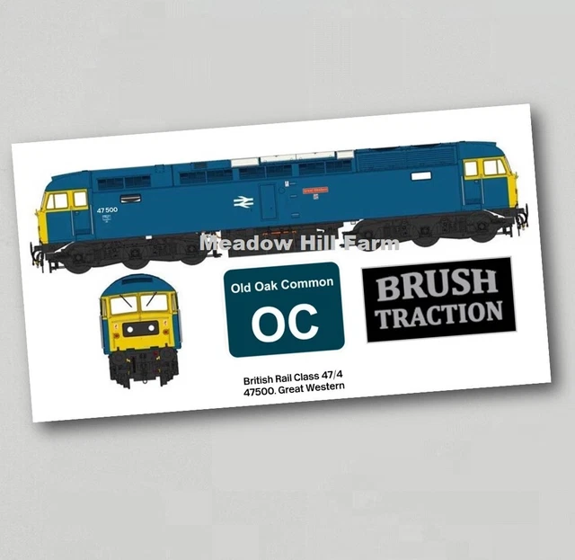 BRITISH RAIL CLASS 47 Fridge Magnet 47500 Great Western BR Diesel ...