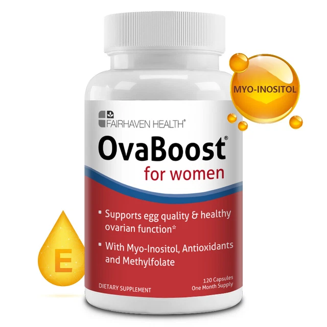 FAIRHAVEN HEALTH OVABOOST TTC Fertility Supplement Improve Ovarian Egg ...