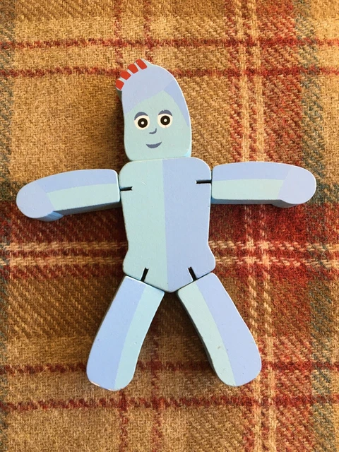 WOODEN JOINTED IGGLE Piggle Toy Figure In The Night Garden Ragdoll ...