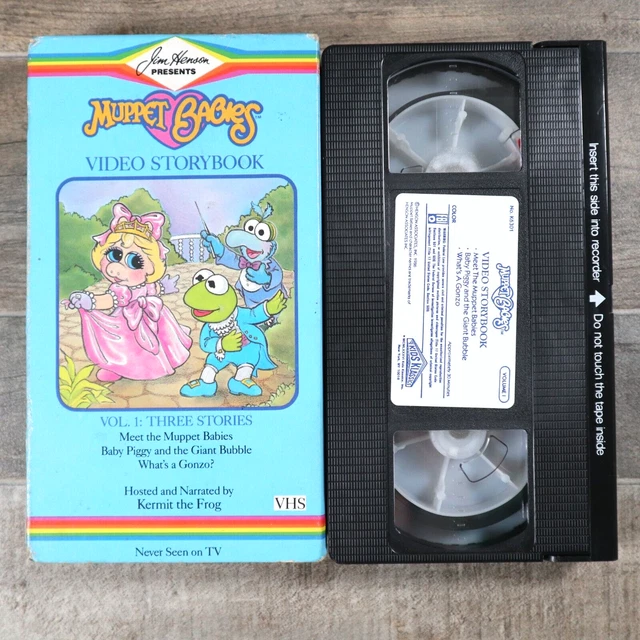 MUPPET BABIES VIDEO Storybook Vol 1 VHS Jim Henson Animated Kids ...