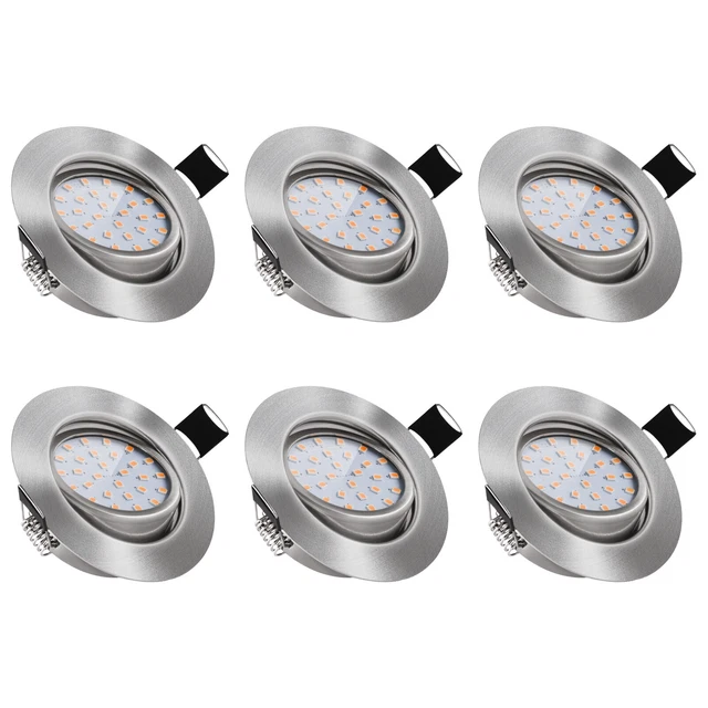 6X5W LED EINBAUSTRAHLER Einbau-Leuchten Lampe ultra-flach Decken-Spots ...