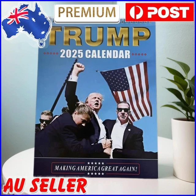 DONALD TRUMP 2025 Desk Calendar Trump 2025 Calendar Trump Shot Planning ...