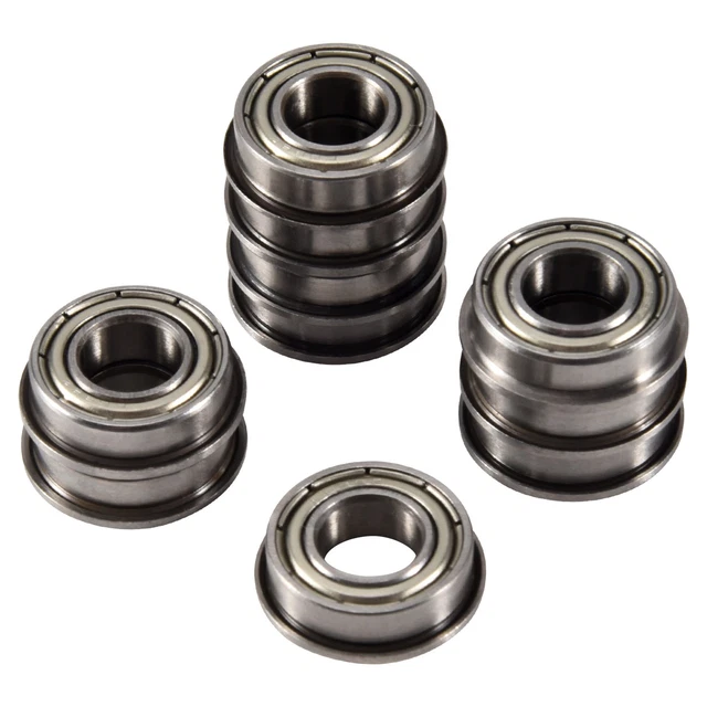 10 PCS F688ZZ Flanged Radial Bearings Metal Steel Shielded Flange 1507 ...